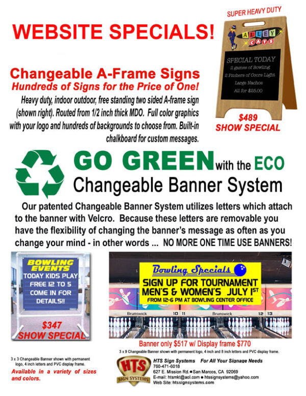 Changeable Banner System - HTS Sign System